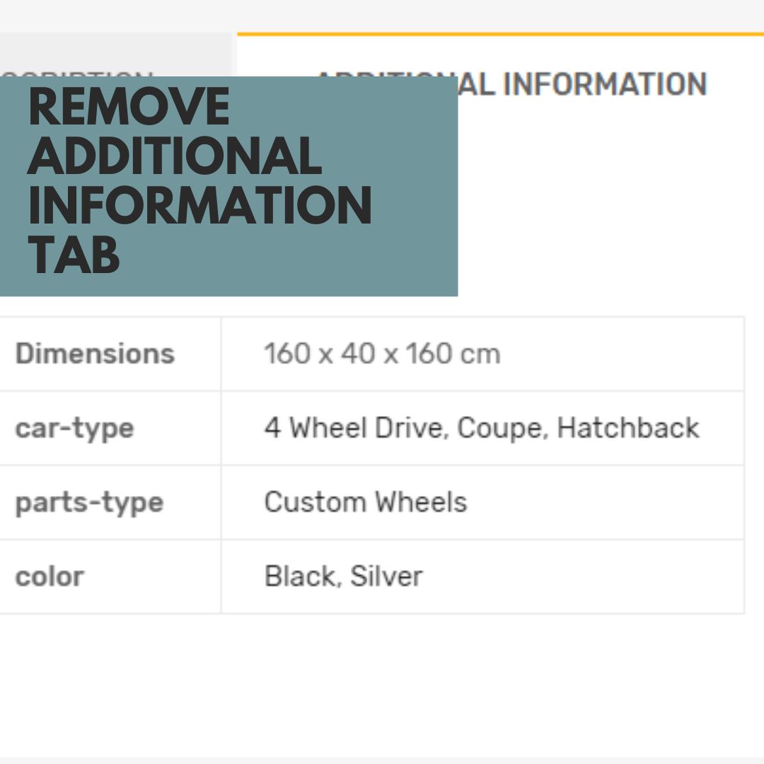 WooCommerce - Remove Additional Information Tab - Changing the World ...